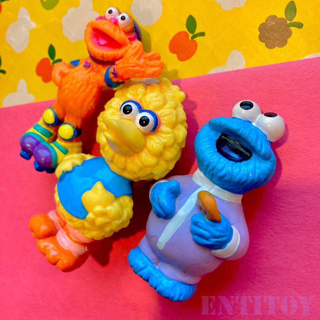 SESAME STREET LOT // Vintage Fisher Price Baby Big Bird Cookie Monster ...