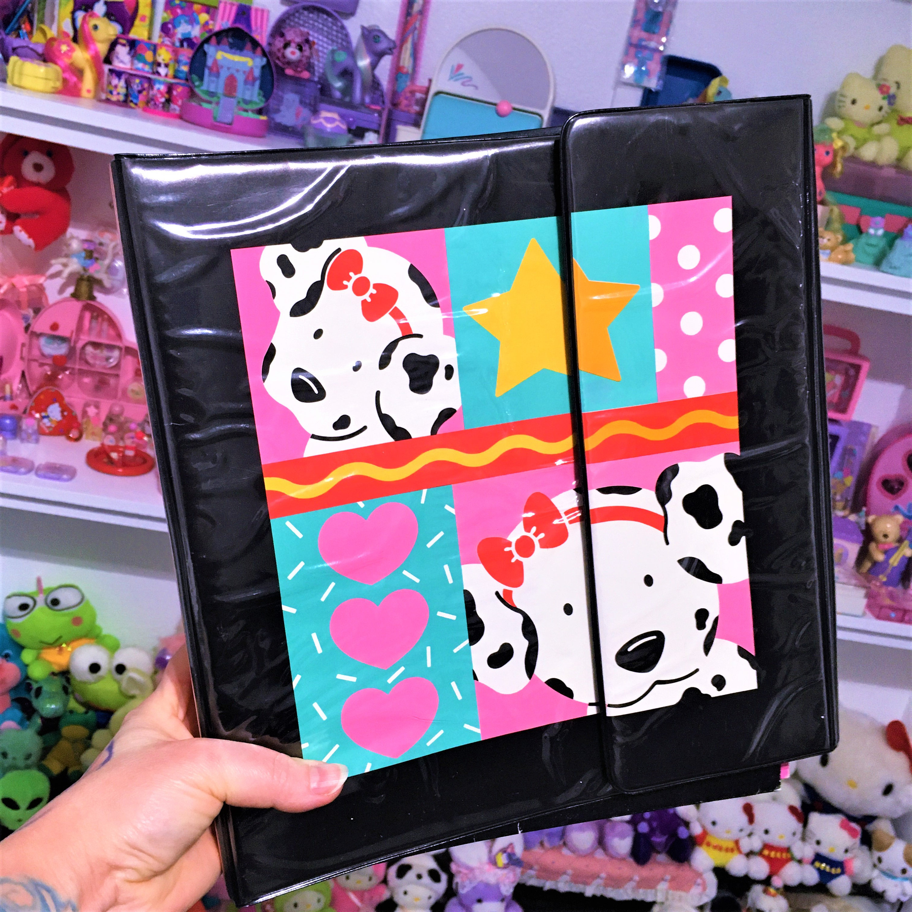 Office SPOTTIE DOTTIE BINDER // Vintage Sanrio Puffy Vinyl Trapper ...