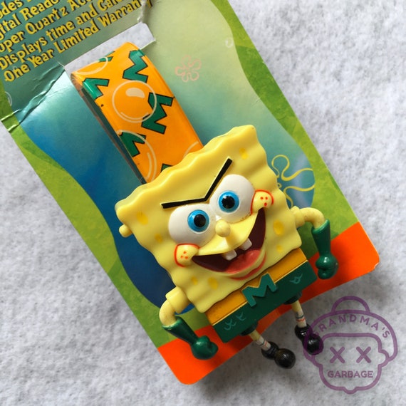 MERMAiD MAN SPONGEBOB WATCH // CHiLD Size Rare Mascot 3D Toy | Etsy
