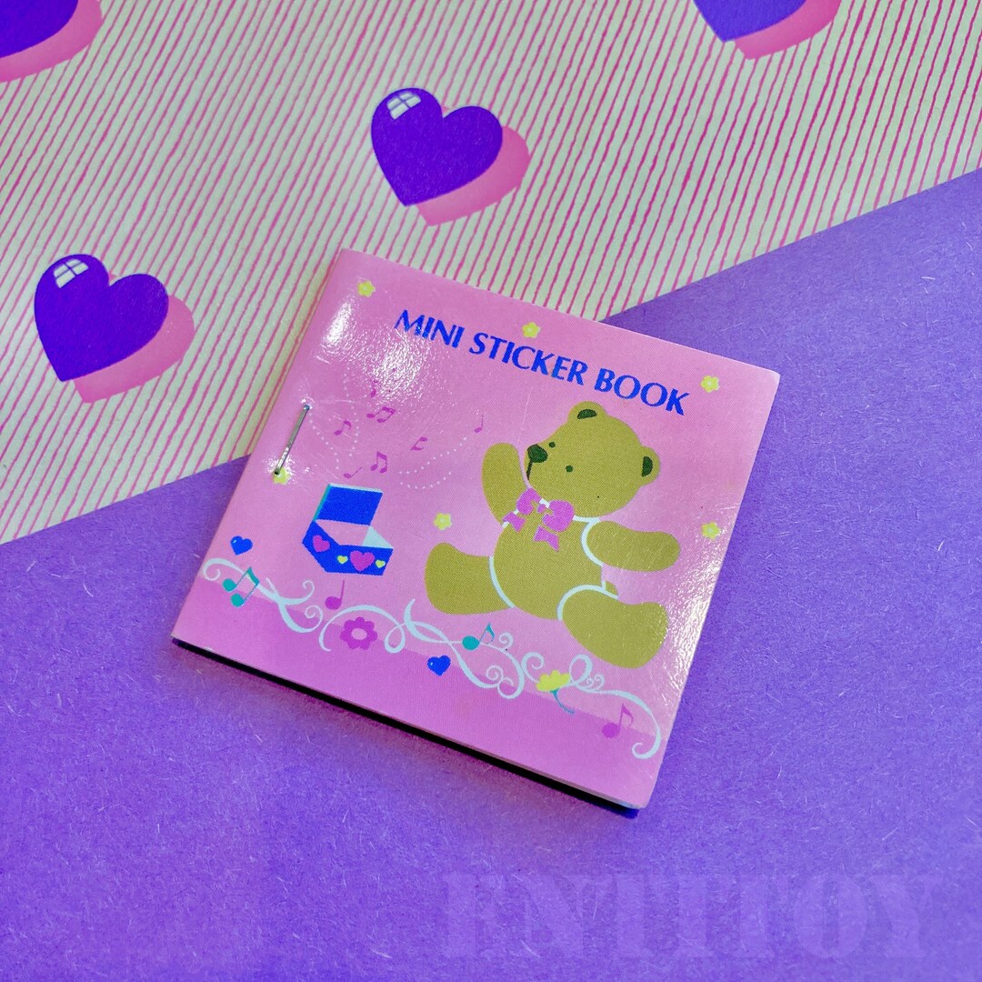 BEAR STICKER BOOK // Rare Vintage Sanrio Mini Sticker Book Tweedle Dee ...