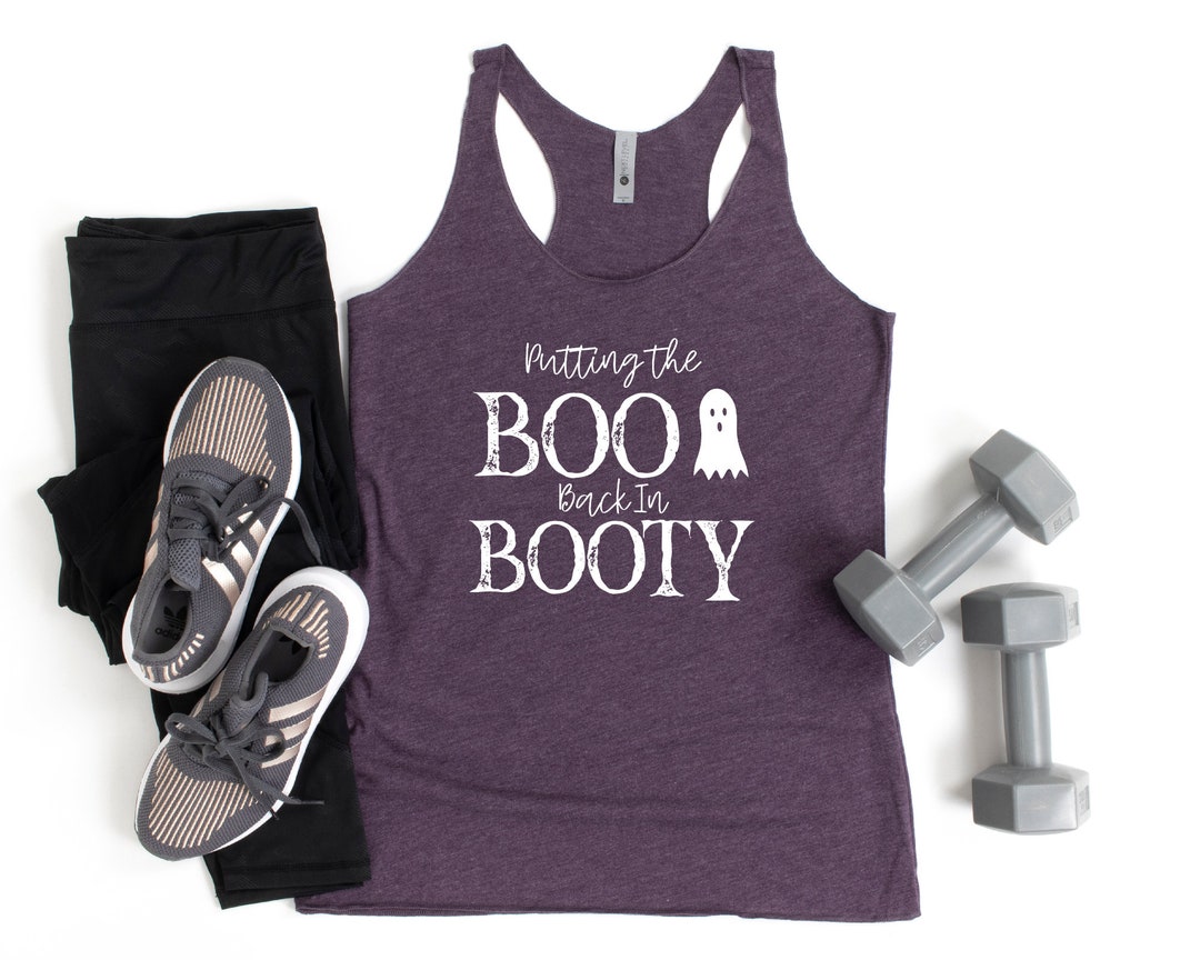 Boo Back in Booty Halloween Workout Tank Top - Funny Fitness Gift - Etsy