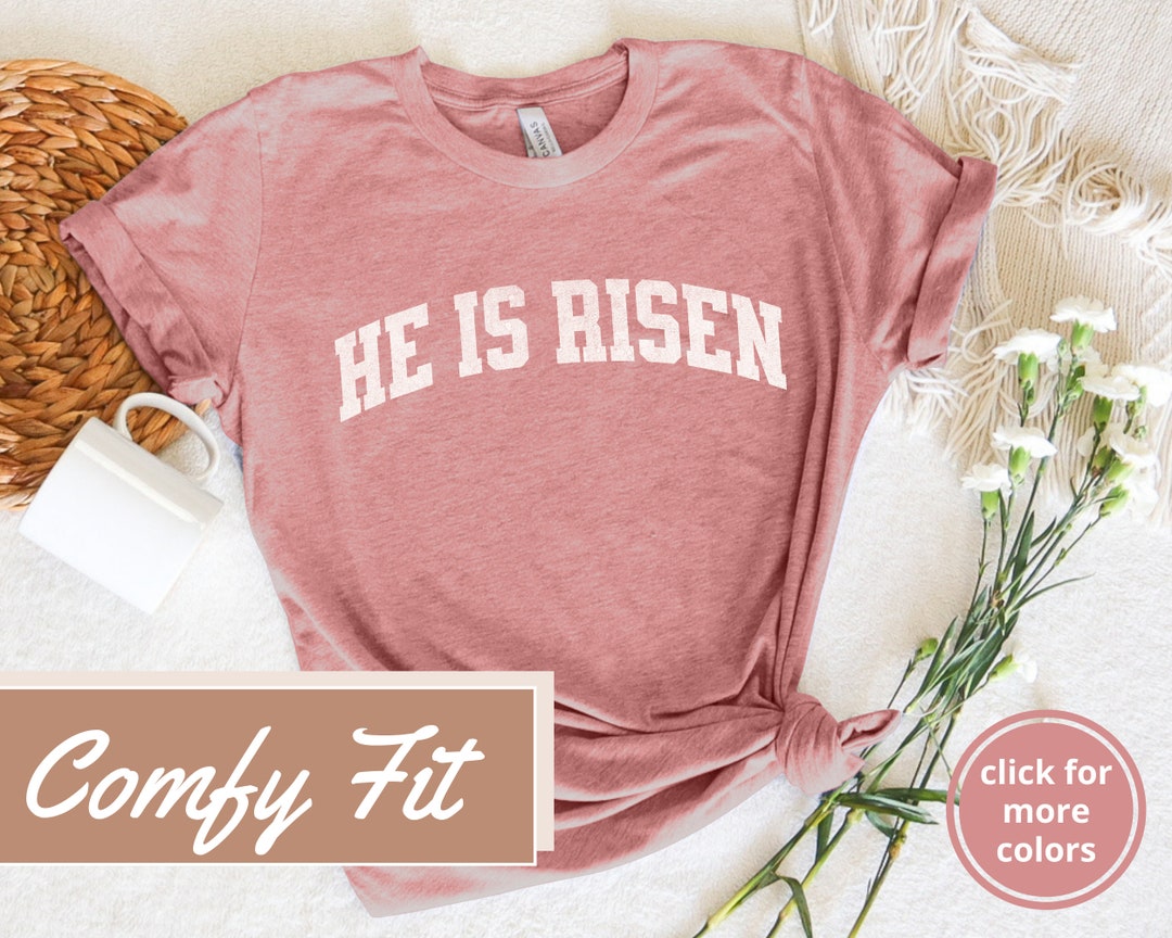 He is Risen Easter Shirt, Cute Religious Easter Shirt, Vintage ...