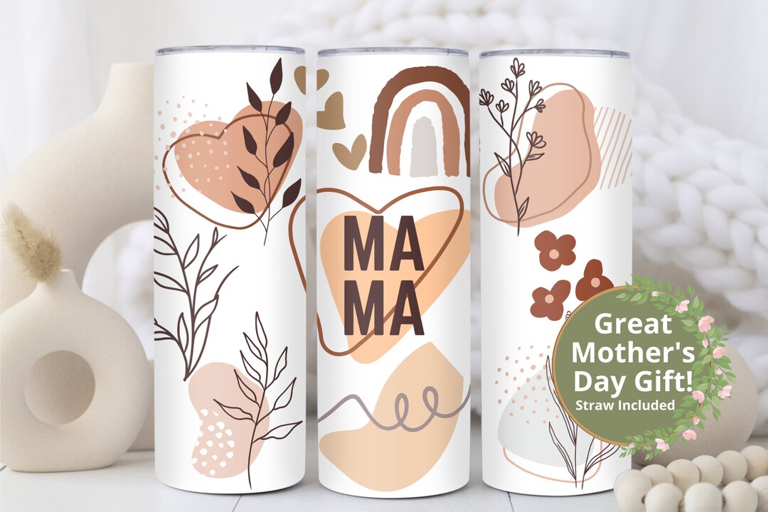 Boho MAMA Tumbler for Mom for Mother's Day - Cute MAMA Travel Mug ...