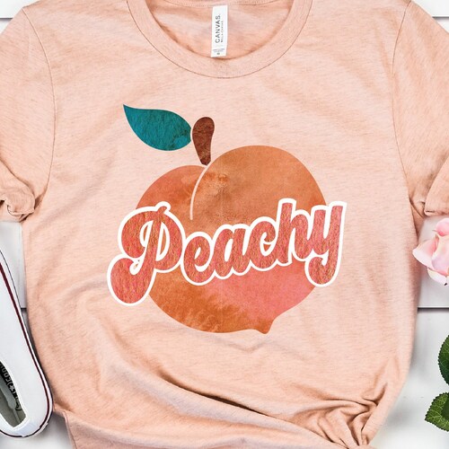 Peachy UNISEX Shirt Retro Shirt Peach Shirt Summer Shirt - Etsy
