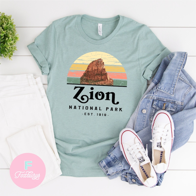 Zion National Park Shirt, Zion Shirt, Camper Gift, Retro Shirt, Camp ...