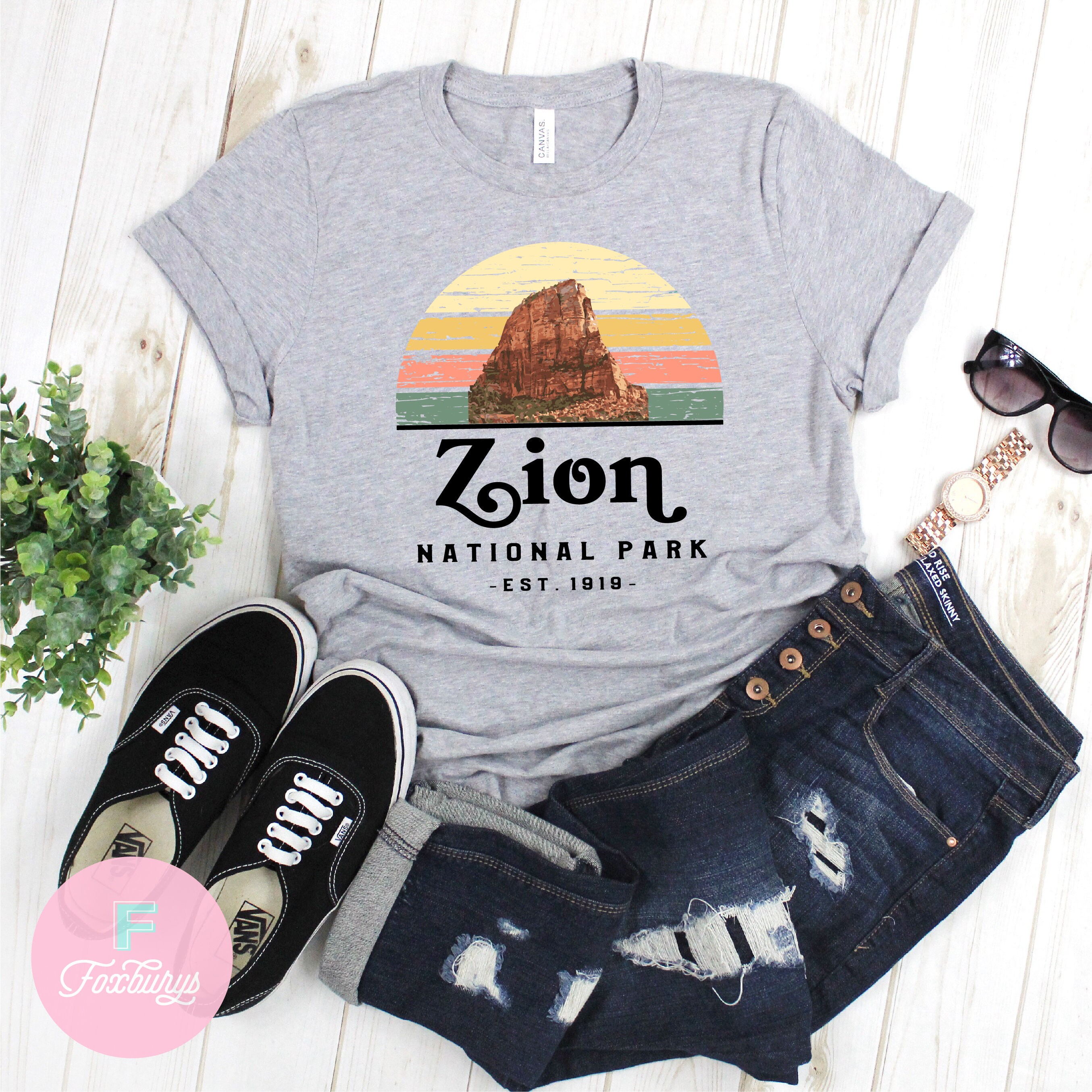 Zion National Park Shirt, Zion Shirt, Camper Gift, Retro Shirt, Camp ...
