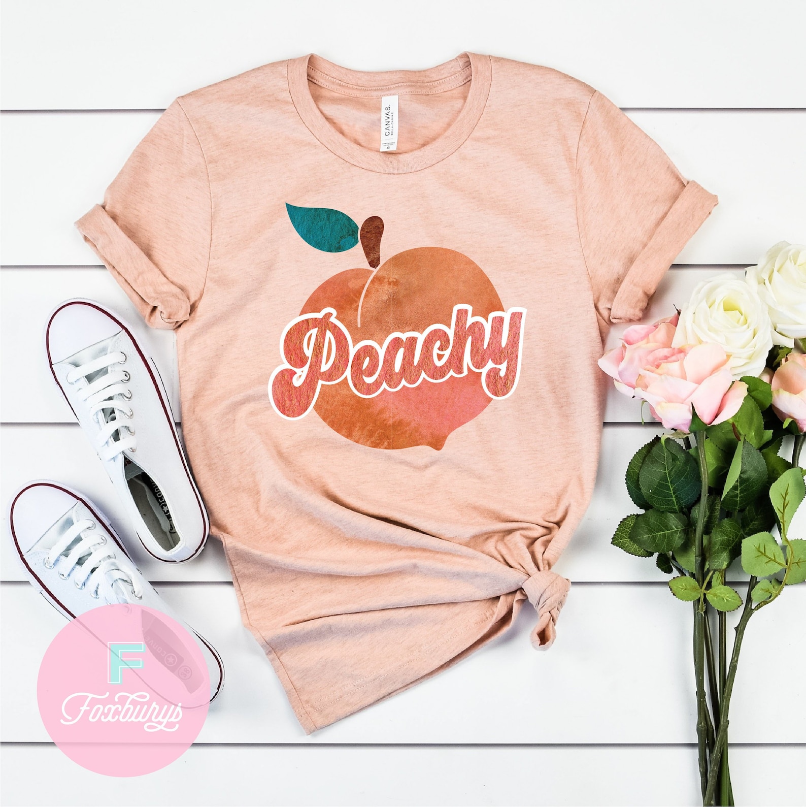 Peachy UNISEX Shirt, Retro Shirt, Peach Shirt, Summer Shirt, Cute Shirt ...