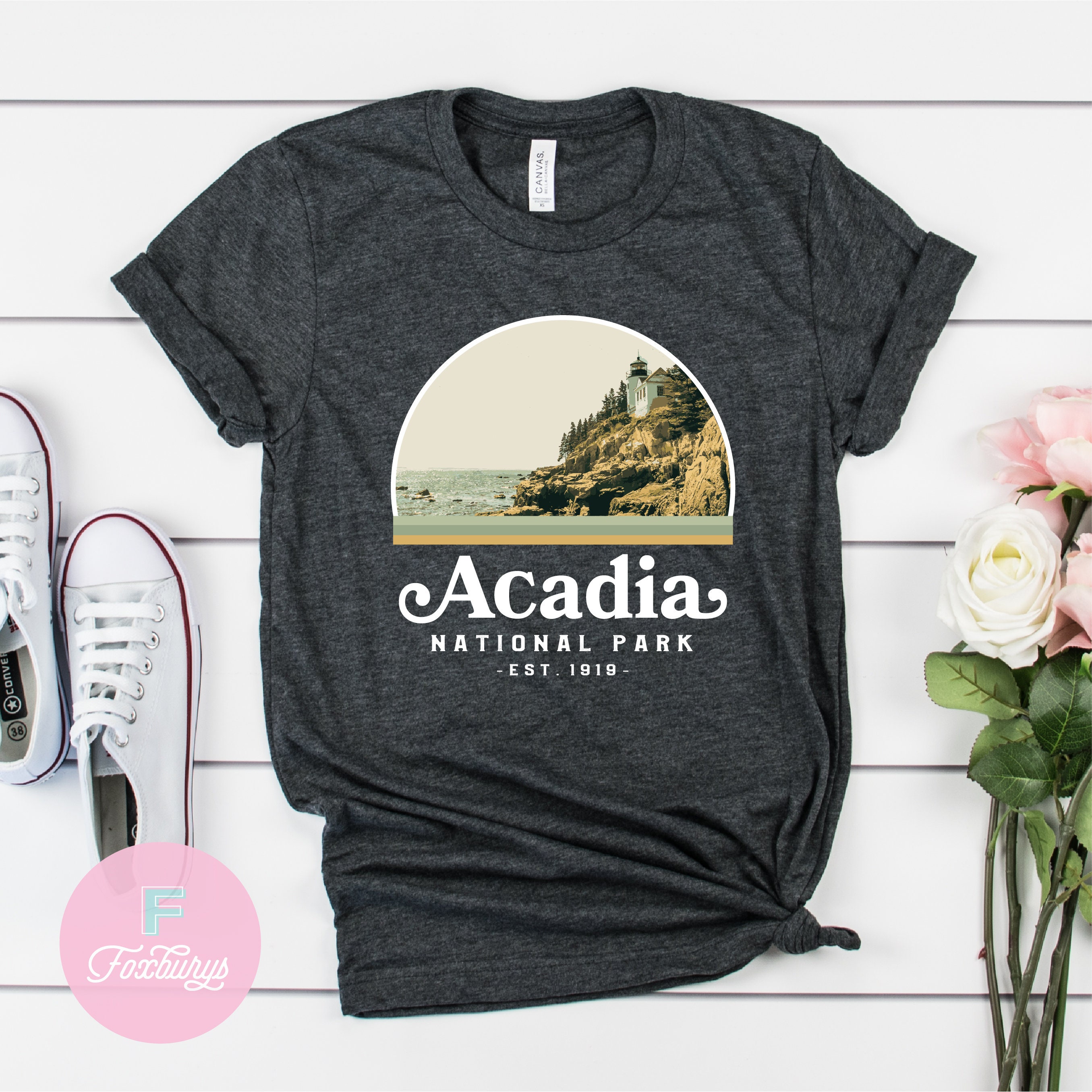 Acadia National Park Shirt Maine Shirt Retro Shirt Camp | Etsy