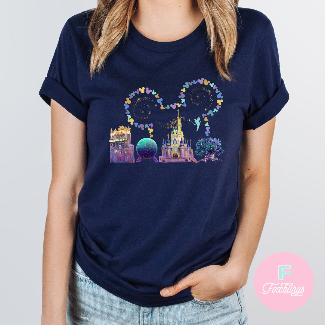 Four Parks Disney World Shirt, Disney Castle Shirt, Magic Kingdom Shirt ...
