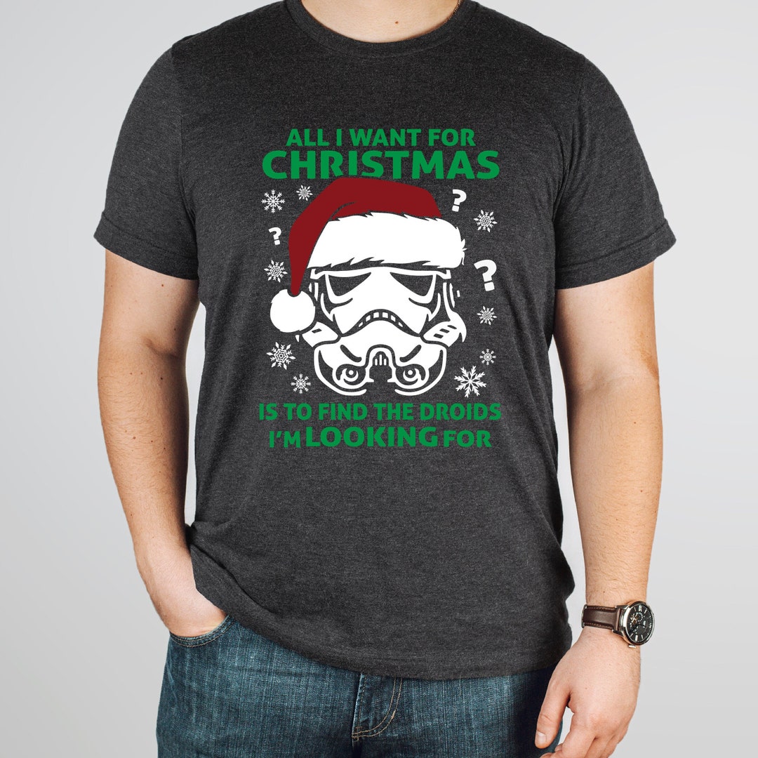 Funny Star Wars Christmas Shirt, Star Wars Dad Christmas Shirt, Droids ...