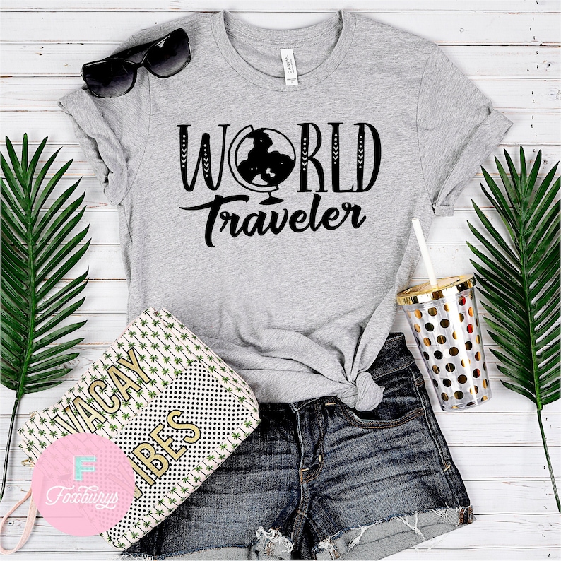 World Traveler Shirt, Globe Shirt, Traveler Gift, Airport Shirt, Travel ...