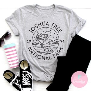 Line Art Joshua Tree National Park Shirt, Joshua Tree Shirt, Camper ...
