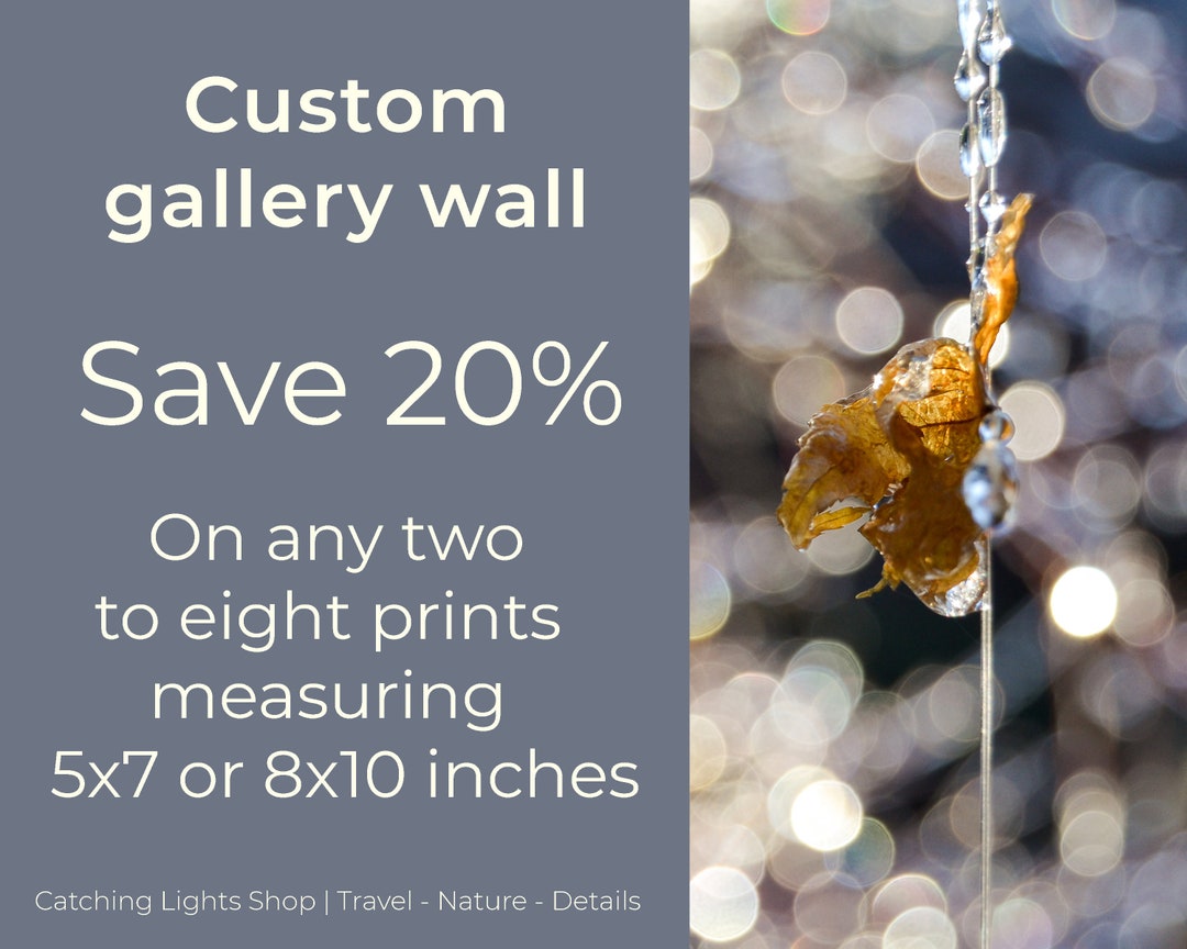 Custom Nature Photography Gallery Wall: Landscape Prints (5x7 or 8x10 ...