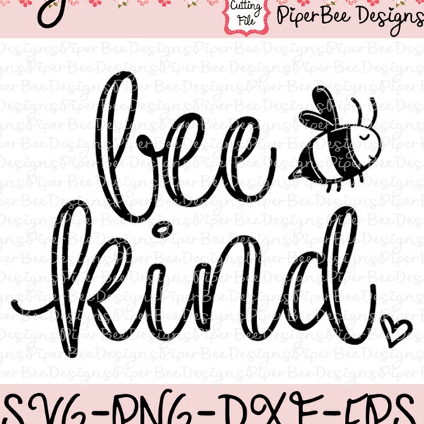 Bee Kind Svg - Etsy