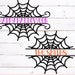 Halloween Spider Web Split Monogram SVG Spider Web SVG - Etsy