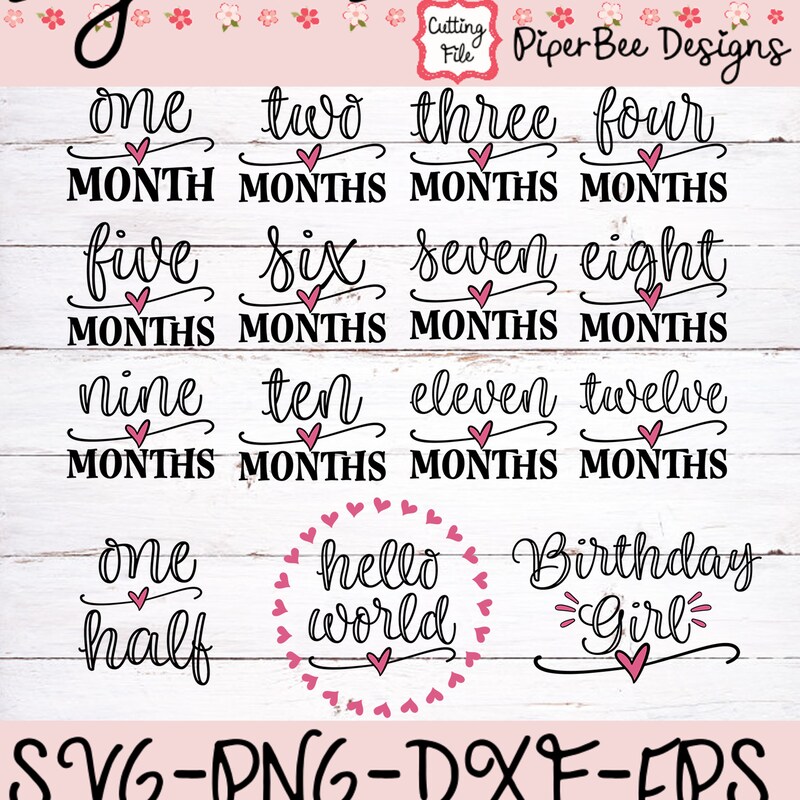 Milestone Svg - Etsy