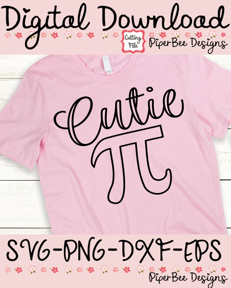 Cutie Pi SVG Pi Day SVG Cute Pi Day SVG for Shirt Kids Pi - Etsy