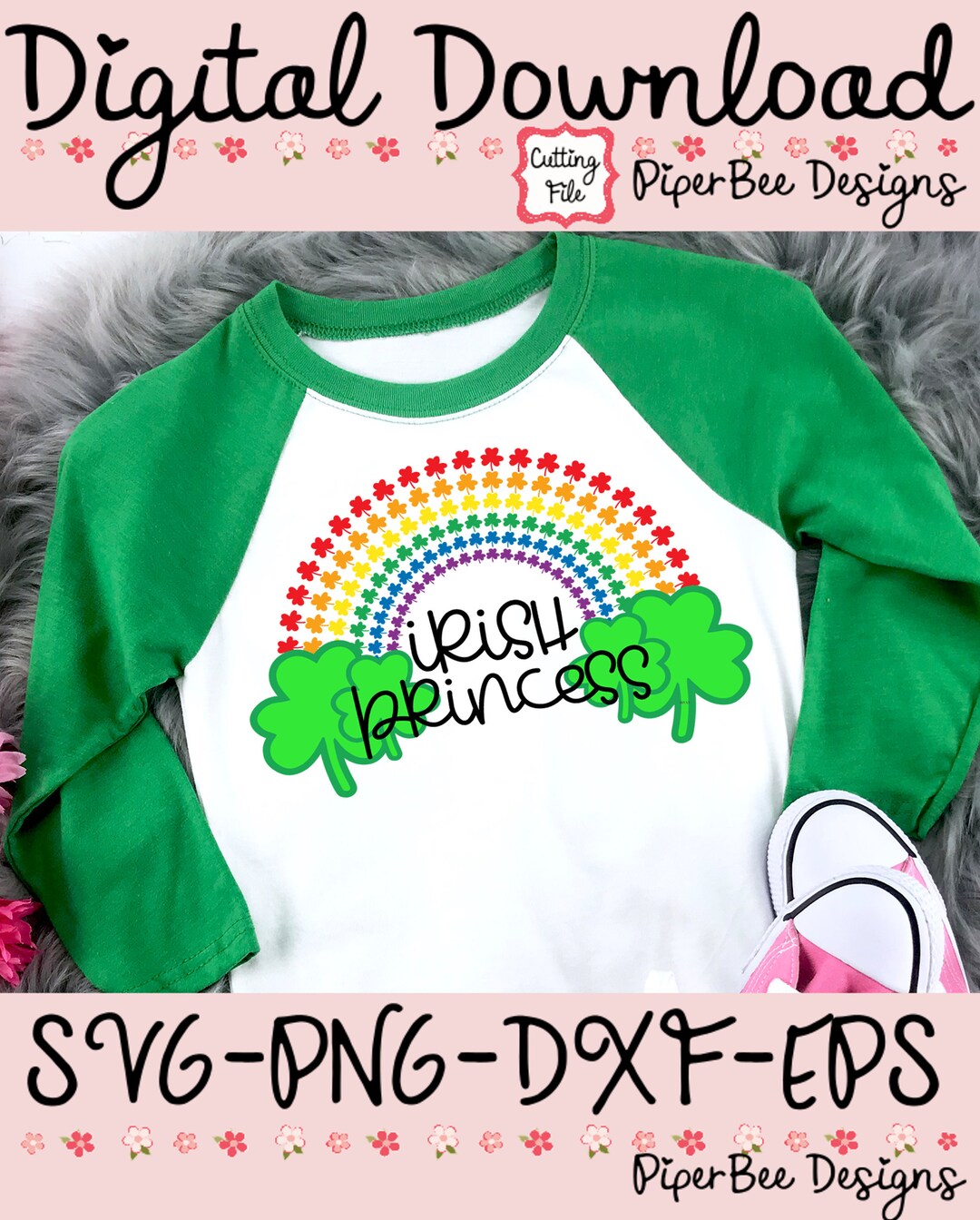 St. Patricks Day SVG Irish Princess SVG Shamrock Rainbow SVG - Etsy