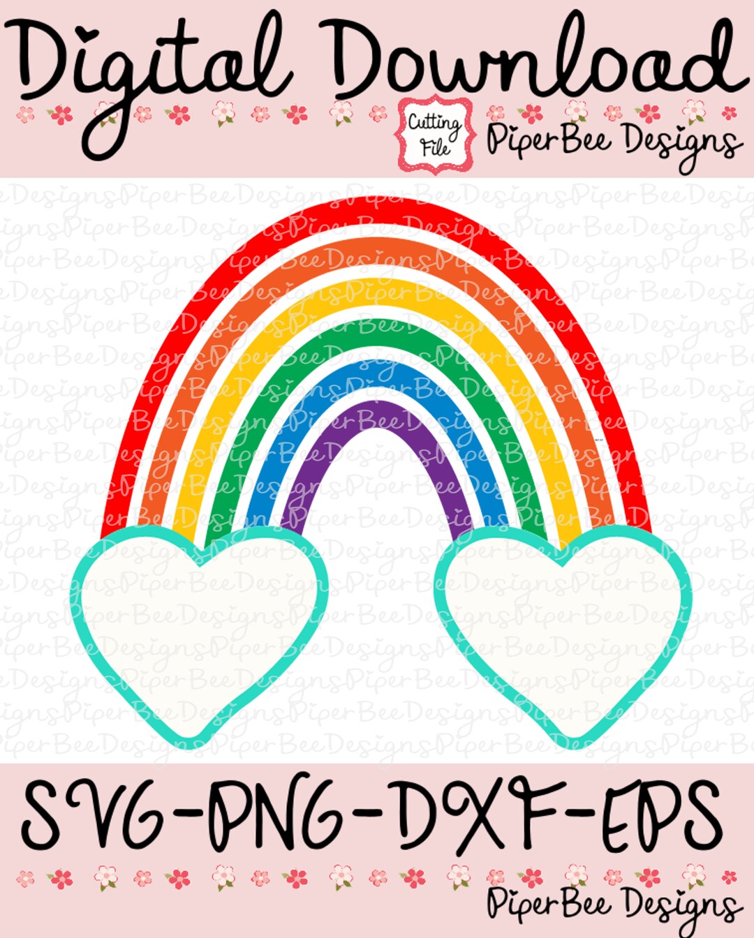 Rainbow Heart SVG, Rainbow Svg, Valentine's Day Svg, Rainbow Love Svg ...