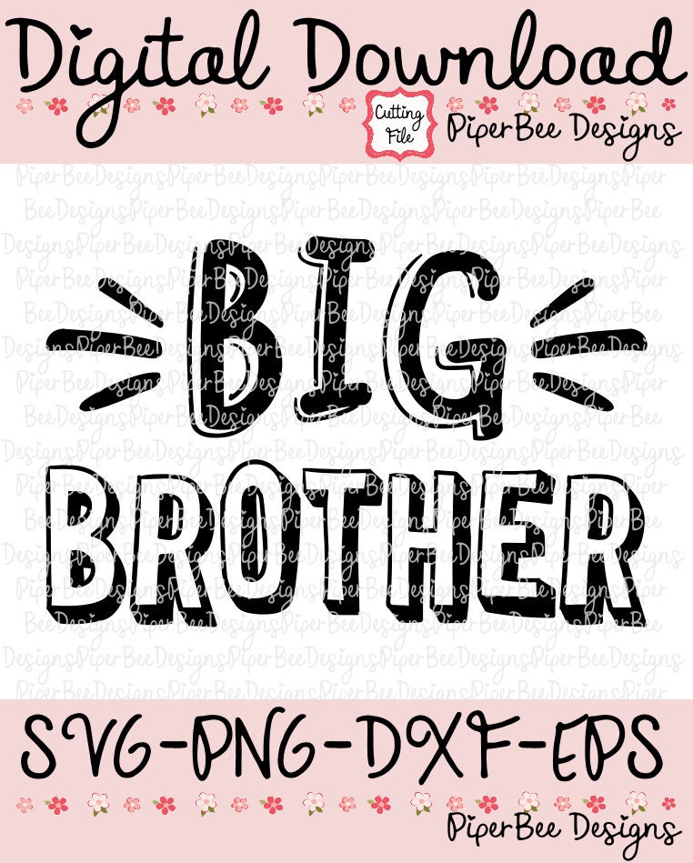 Big Brother SVG, Big Brother Cut File, Big Brother Design, SVG Cutting ...