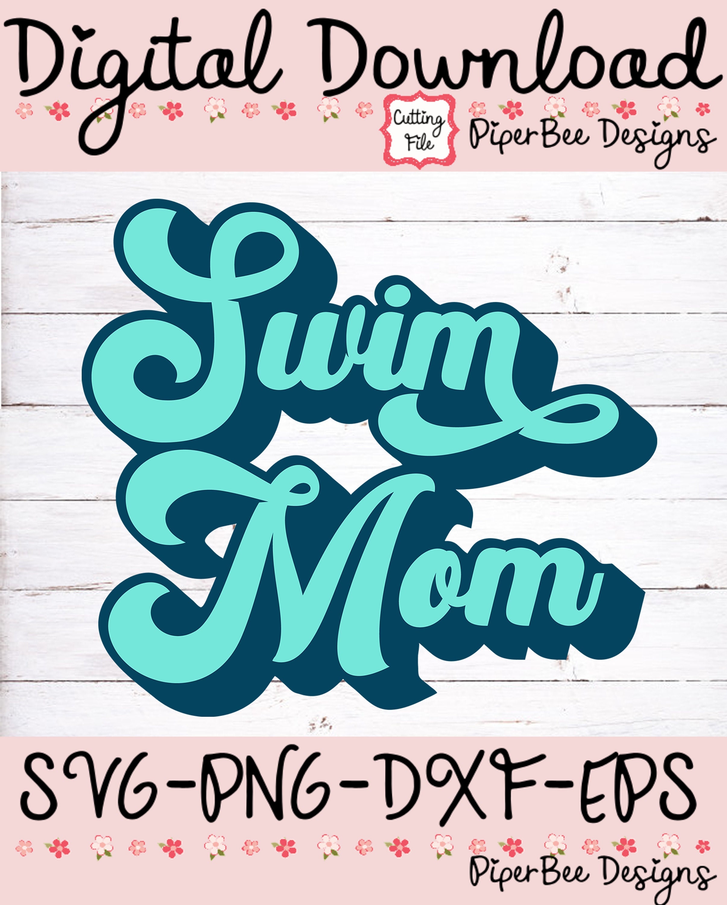 Swim Mom SVG Swim Team Mom SVG Swimming svg Retro Swim Mom | Etsy España