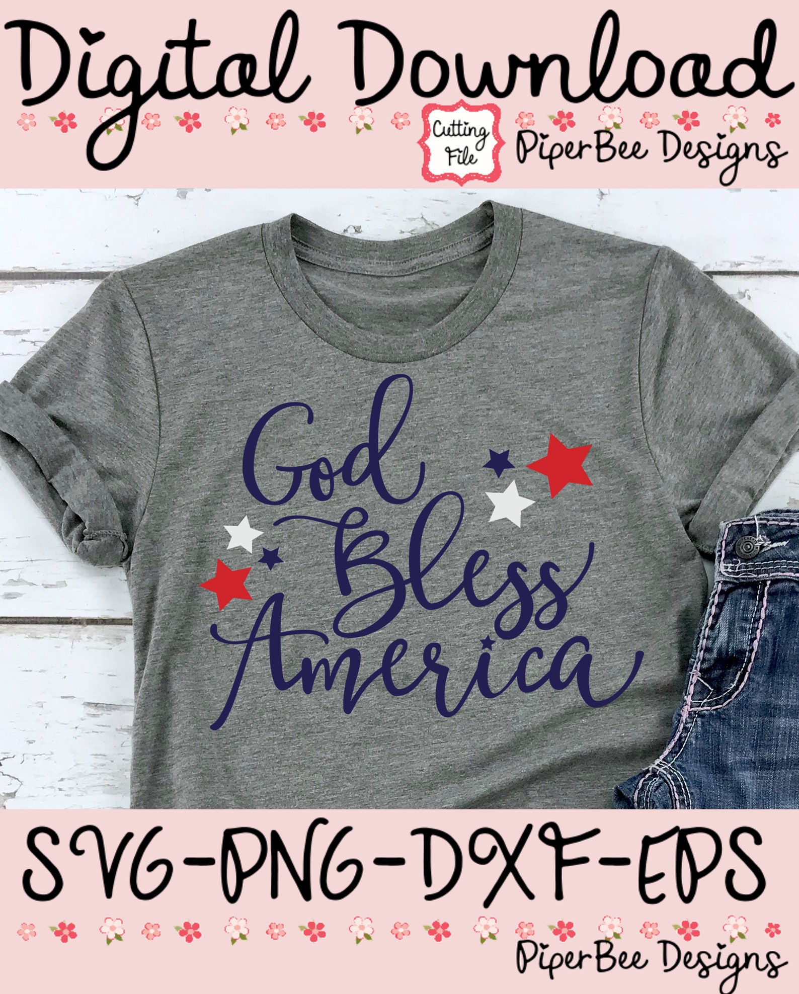 God Bless America SVG America SVG 4th of July SVG Fourth of - Etsy