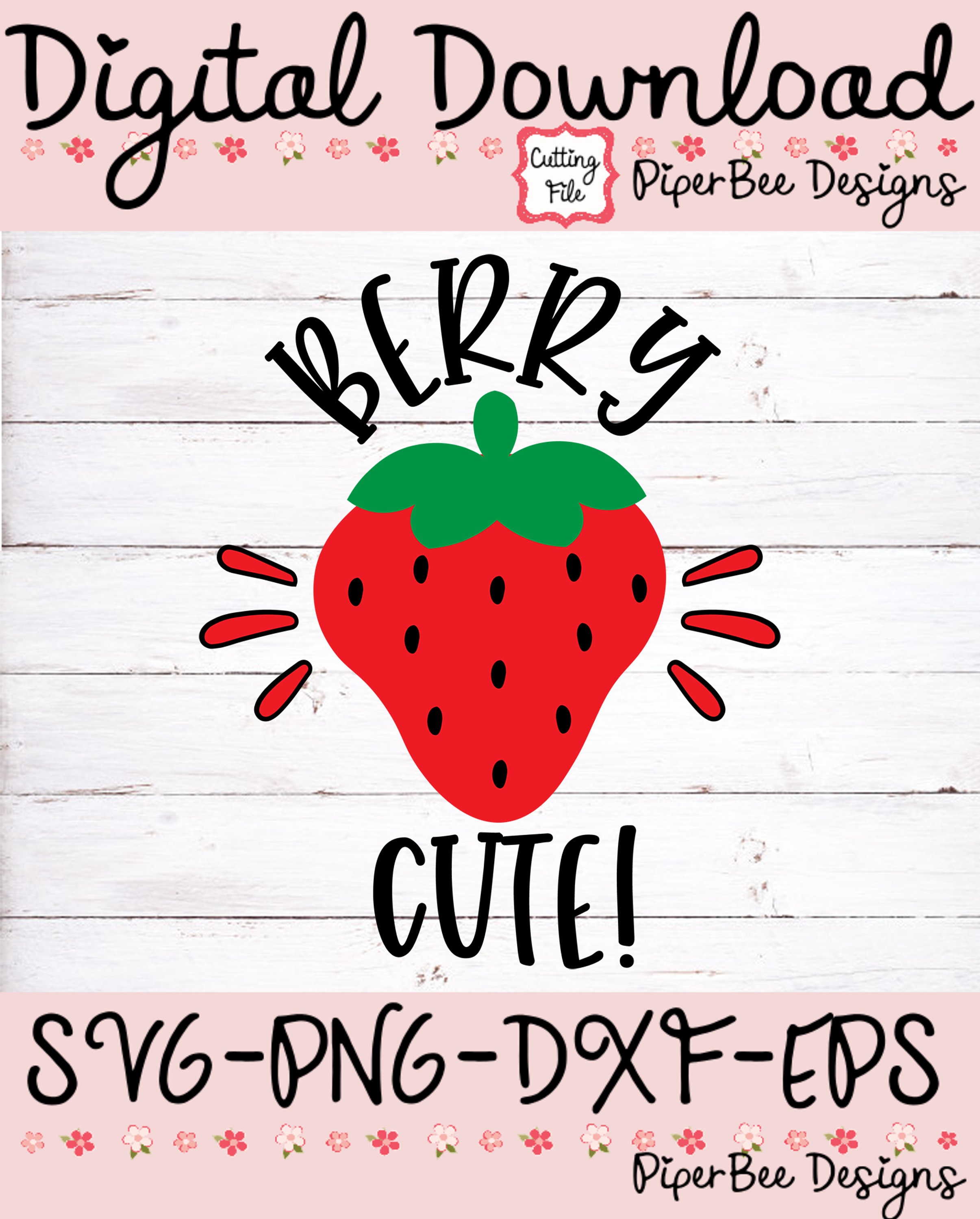 Berry Cute SVG Strawberry Birthday SVG Berry SVG Fruit - Etsy