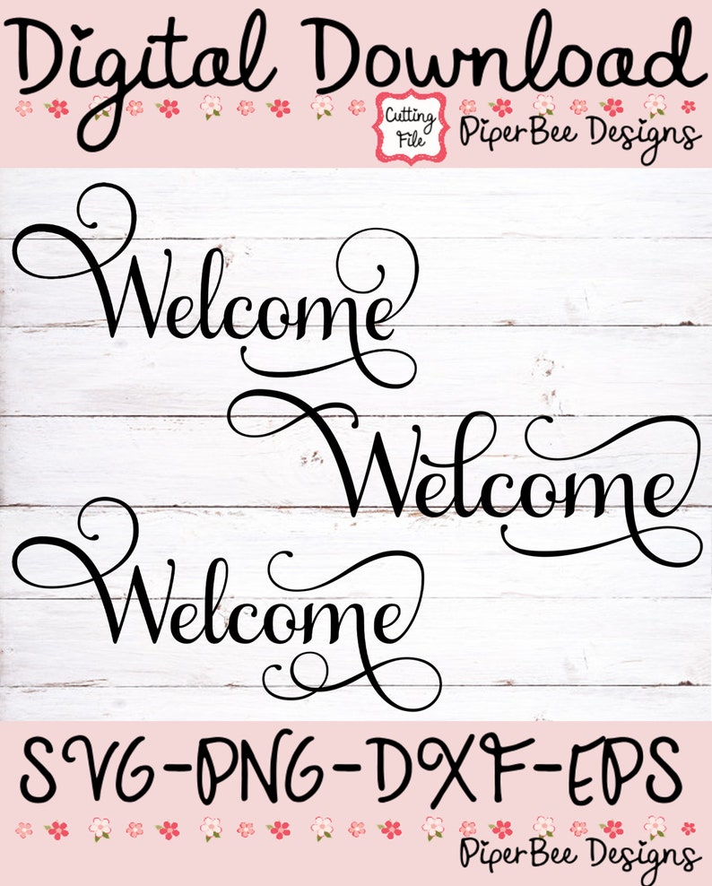 Welcome SVG Welcome Script SVG Welcome Sign SVG Fancy - Etsy