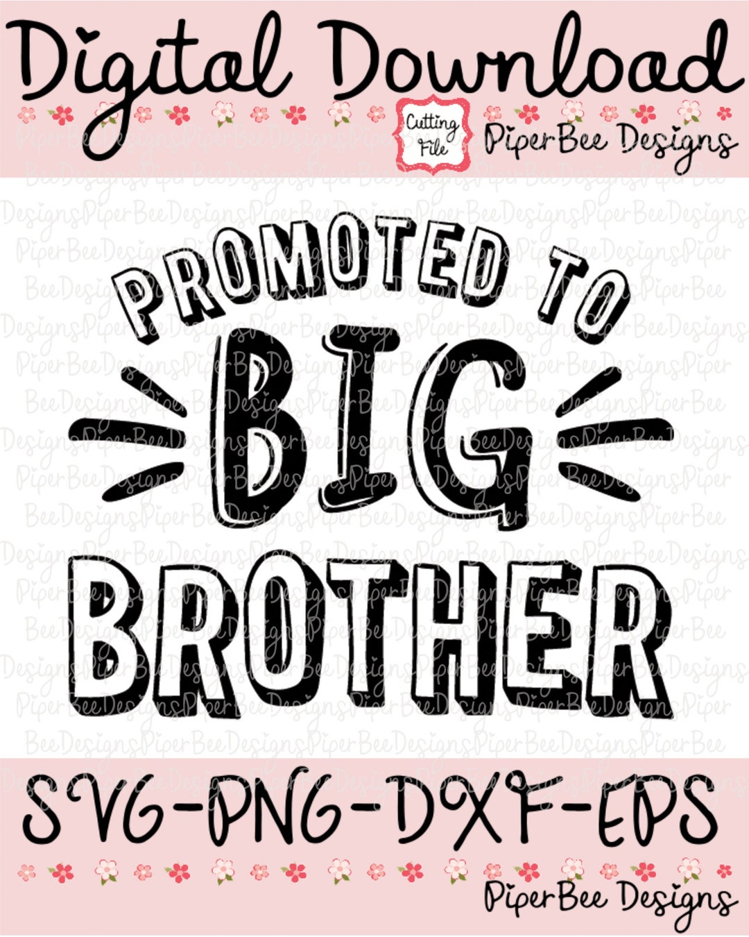 Promoted to Big Brother SVG, Big Brother SVG, Big Brother Cut File, Big ...