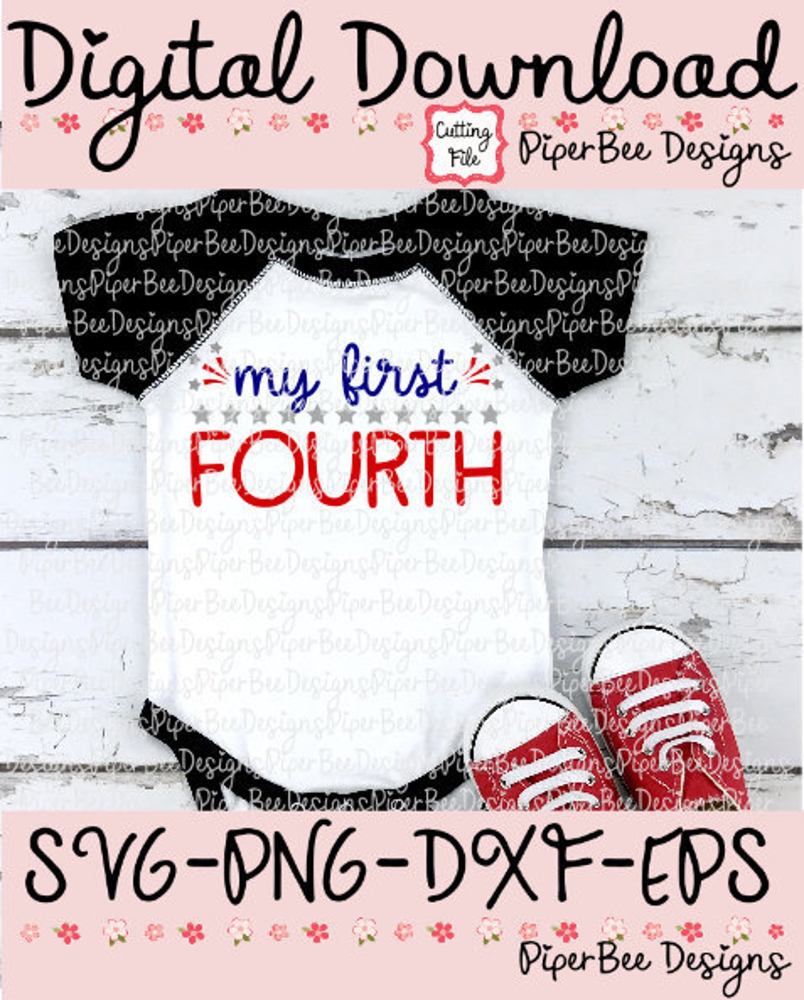 My First Fourth SVG 1st Fourth SVG 4th of July SVG Fourth | Etsy
