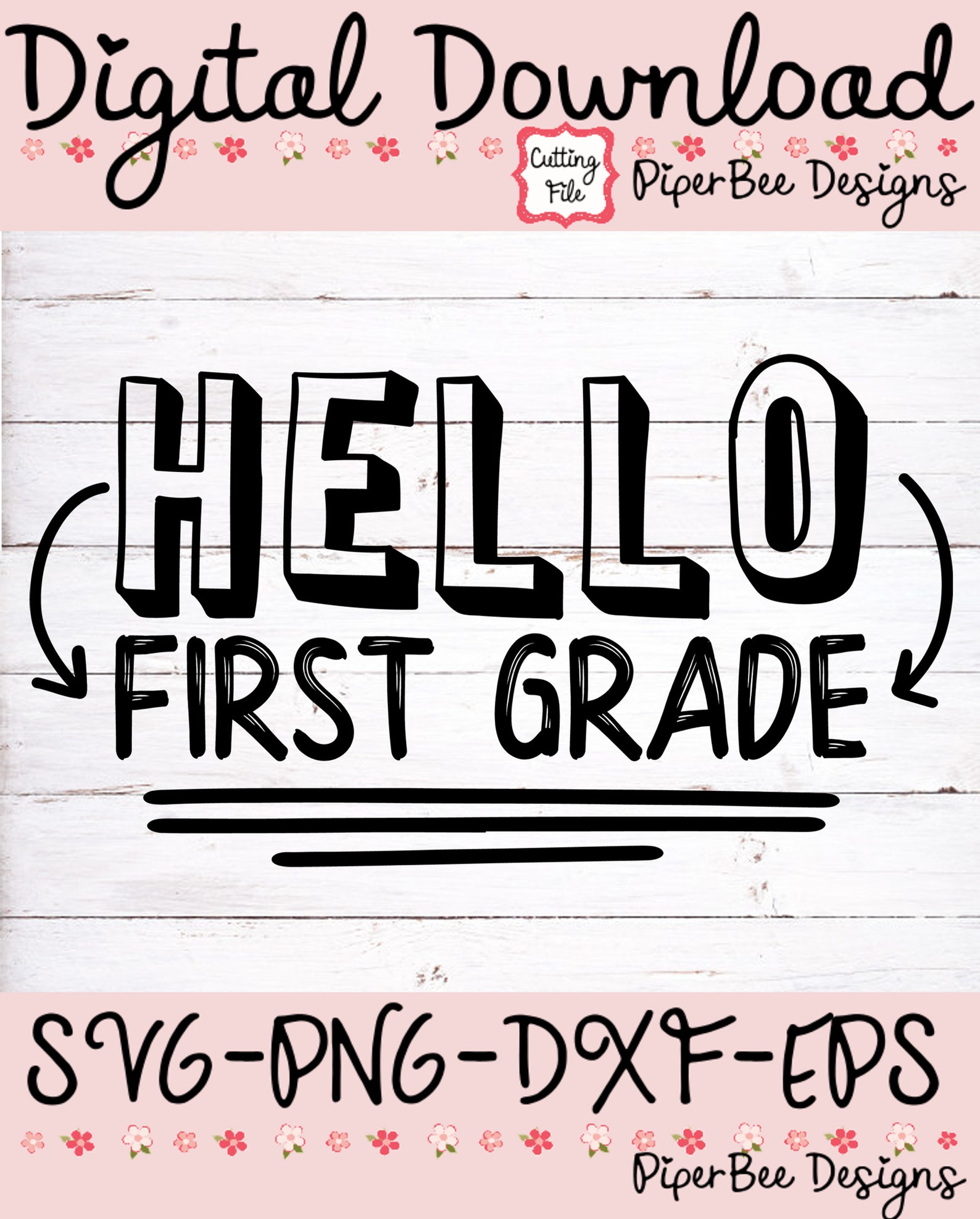 Hello First Grade SVG, 1st Grade SVG, Back to School Svg, 1st Grade Svg ...