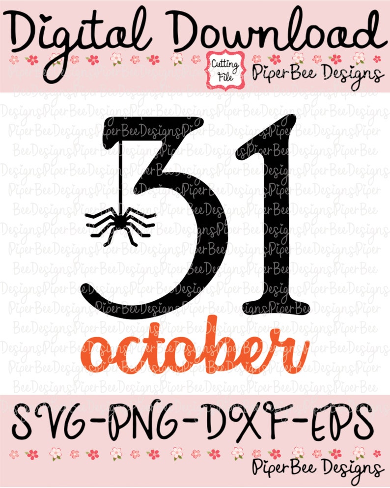 Halloween SVG October 31 Svg October 31st Svg Spider Svg - Etsy