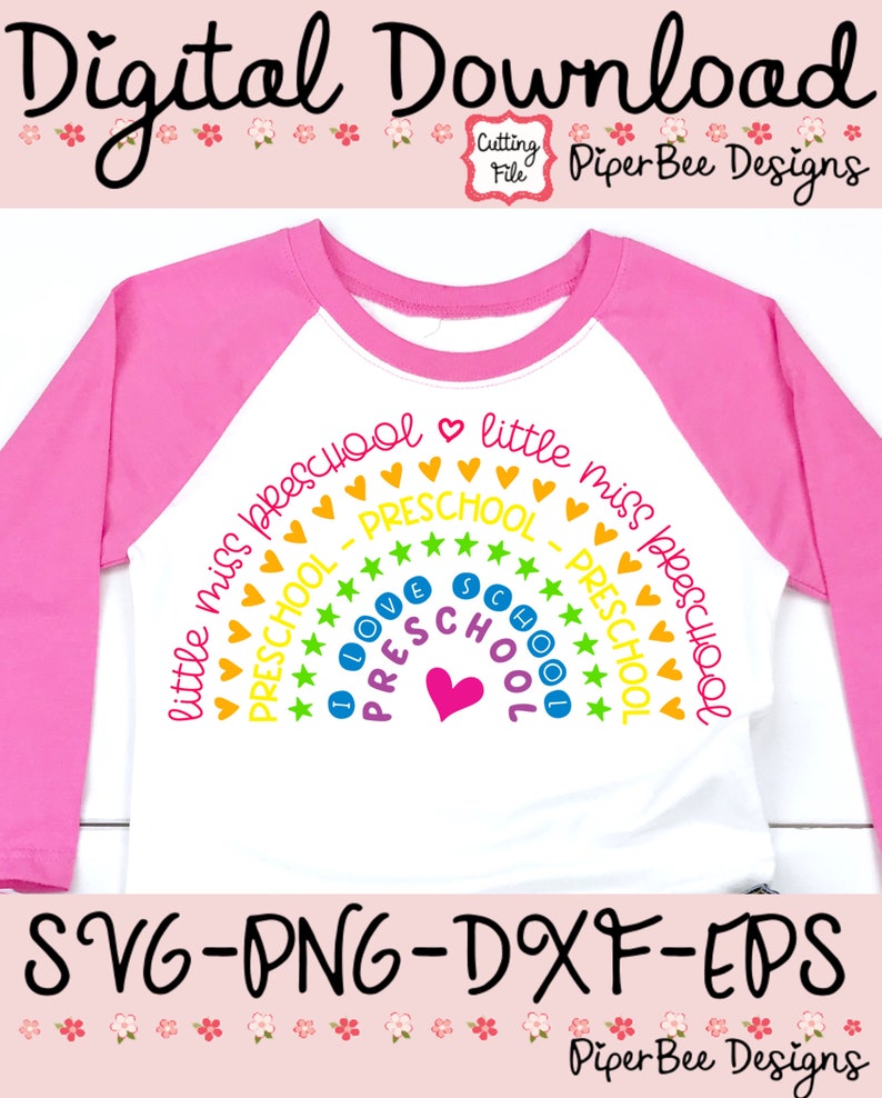 Preschool SVG Rainbow Preschool SVG Back to School Svg | Etsy