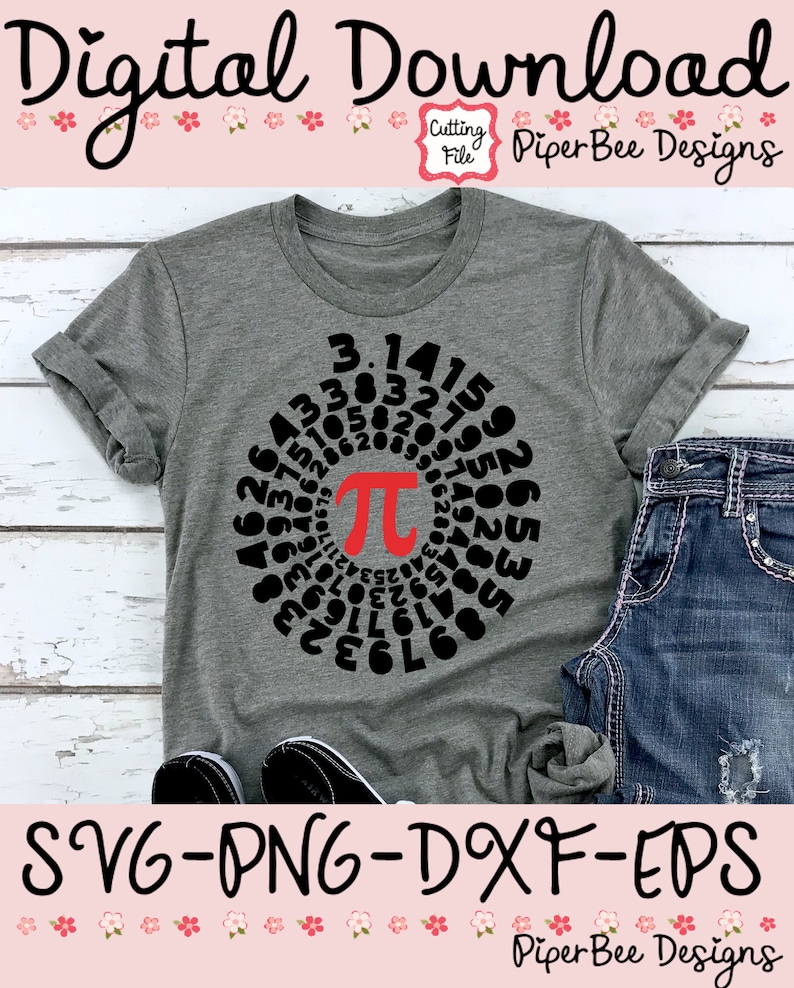 Pi SVG Pi Day SVG 3.14159 SVG for Shirts 100 Digits of Pi - Etsy