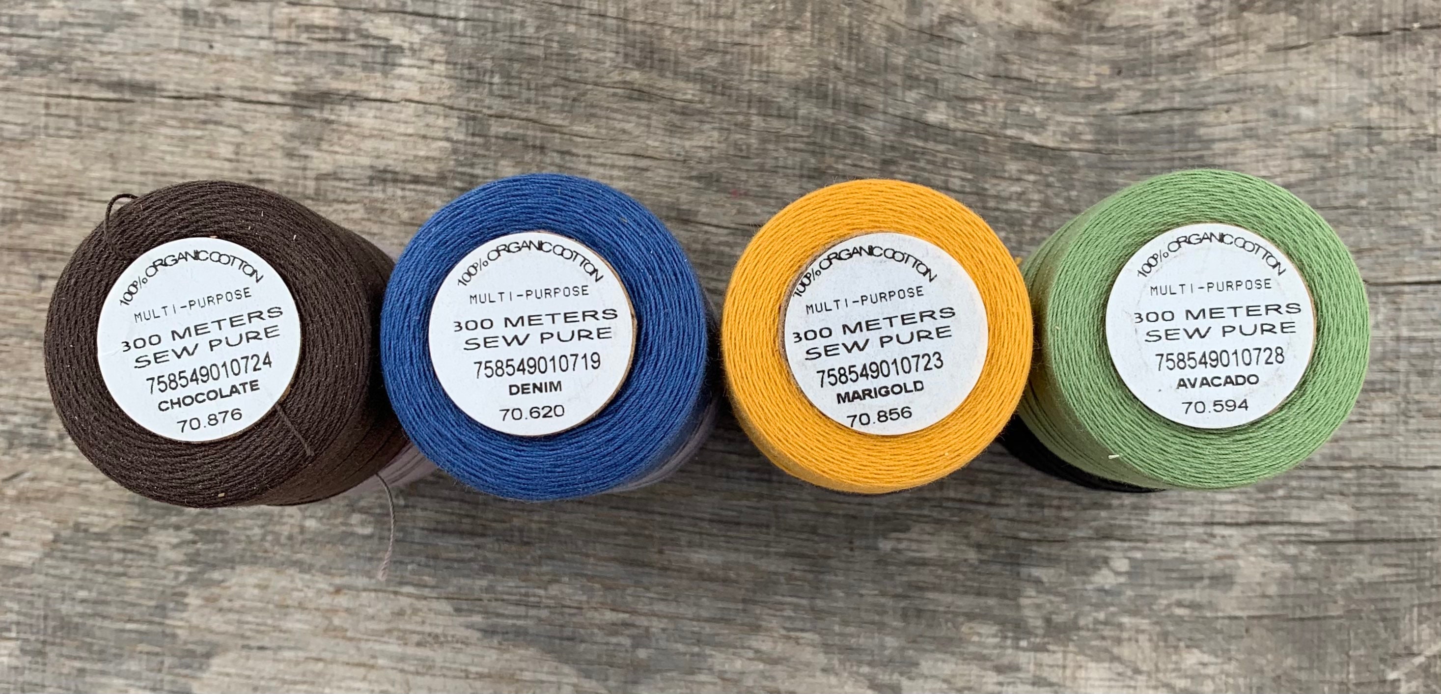 Tex 70 Sewpure 100% Organic Cotton Thread 300 meter spool | Etsy