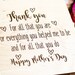 Thank You Mom Mother's Day Poem, Mothers Day Card Handmade, Mothers Day ...