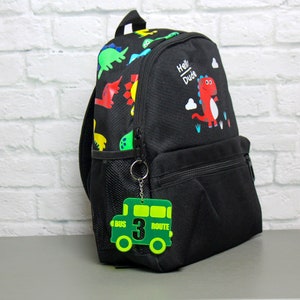 School Bus Rider Backpack Tag. First Day of School Keychain. First Day ...