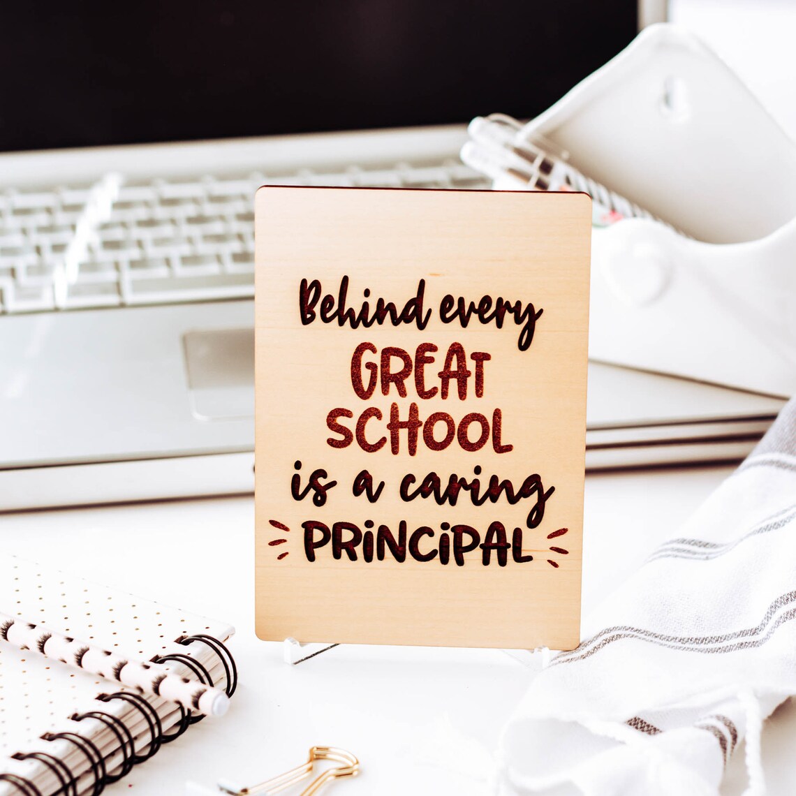 Engraved Wooden Principal Appreciation Card, Keepsake Gift - Etsy