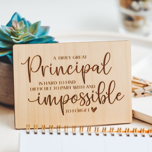 Principal Gift Principal Printable Sign Teacher Appreciation - Etsy