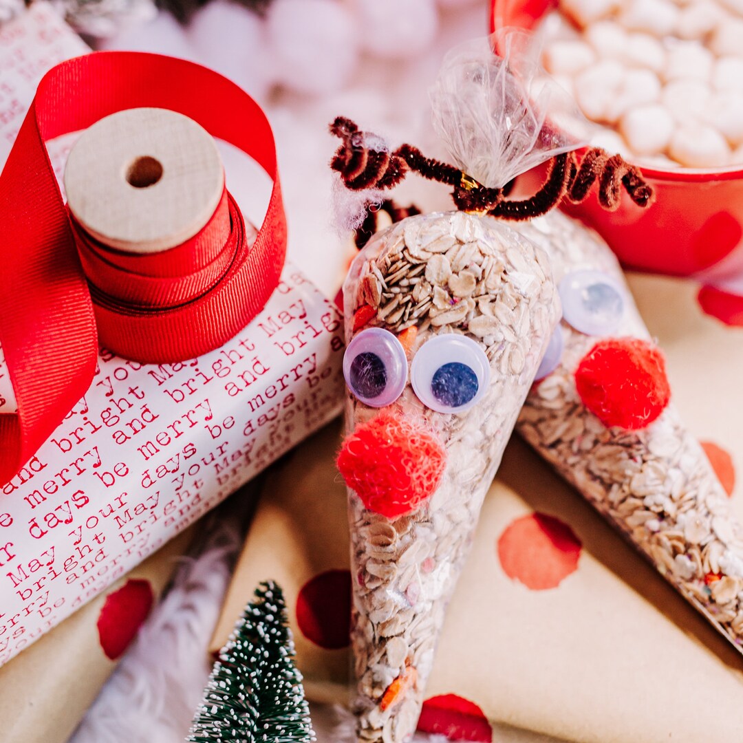 Reindeer Snack Cone, Food Mix Cone, Christmas Eve Box, Magic Reindeer ...