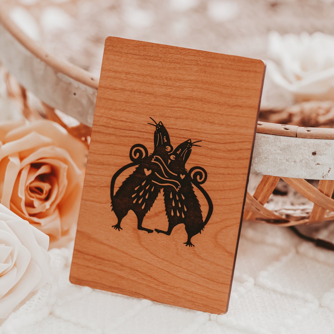 Rat Birthday Card, Couple Anniversary Card, Funny Rat Card ...