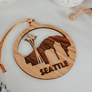 Mount Rainier, Seattle Ornament, Washington State, PNW Art, Northwest ...
