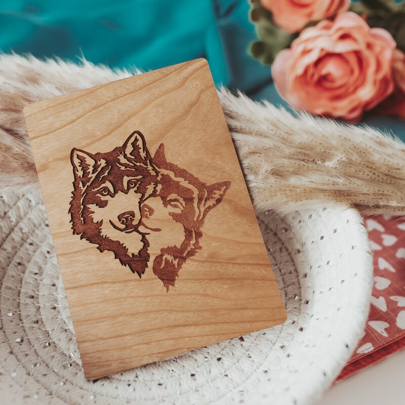 Wolf Card - Etsy