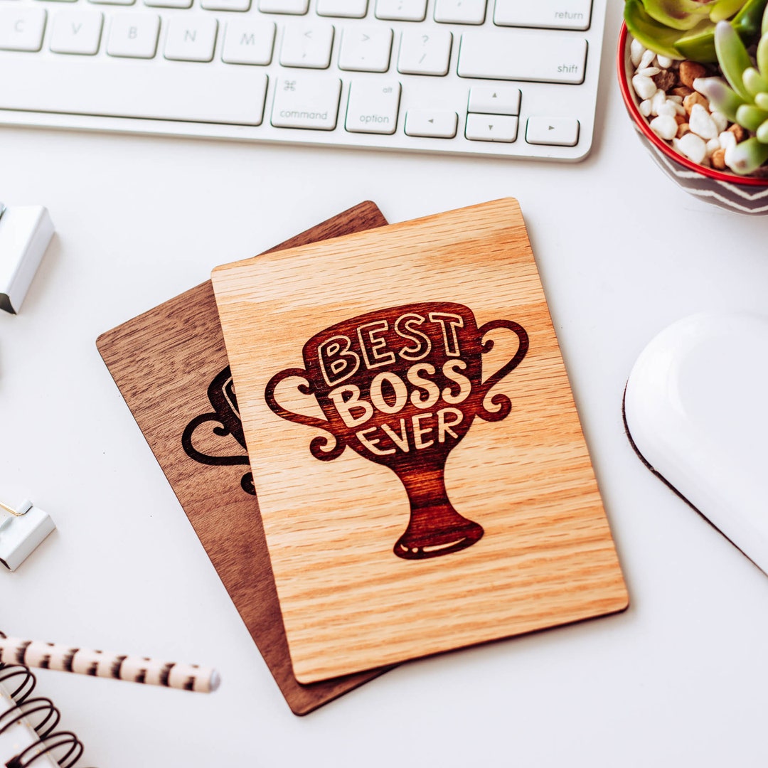 Best Boss Ever Thank You Greeting Card, Best Manager Ever Card, Best ...