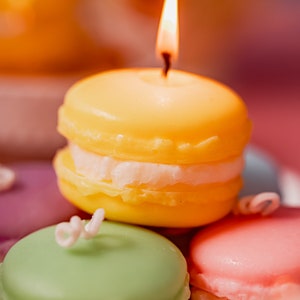 Colorful Macaron Mini Candles, Peach Scented Candles, Cute Small ...