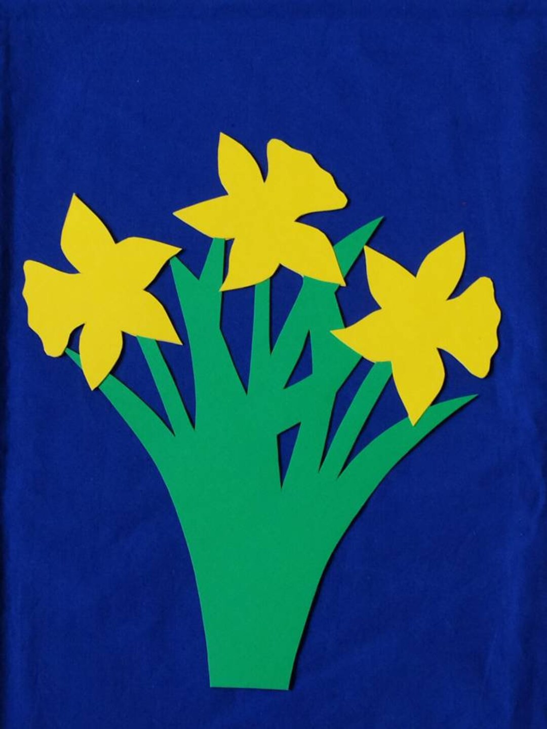 Window Decoration, Cardboard, Daffodils, Narcissi, Flower, Bouquet ...