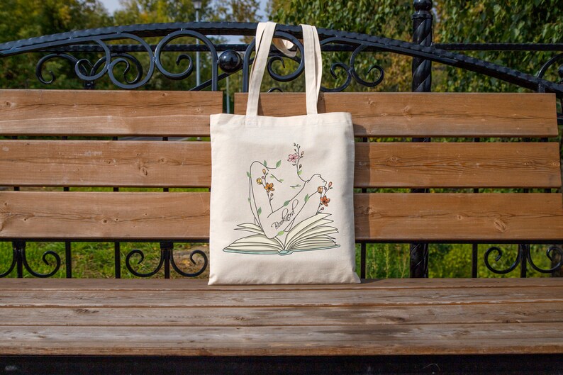 Book Nerd Eco-friendly Tote Bag | Natural Cotton Literary Gift ...