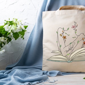Book Nerd Eco-friendly Tote Bag | Natural Cotton Literary Gift ...