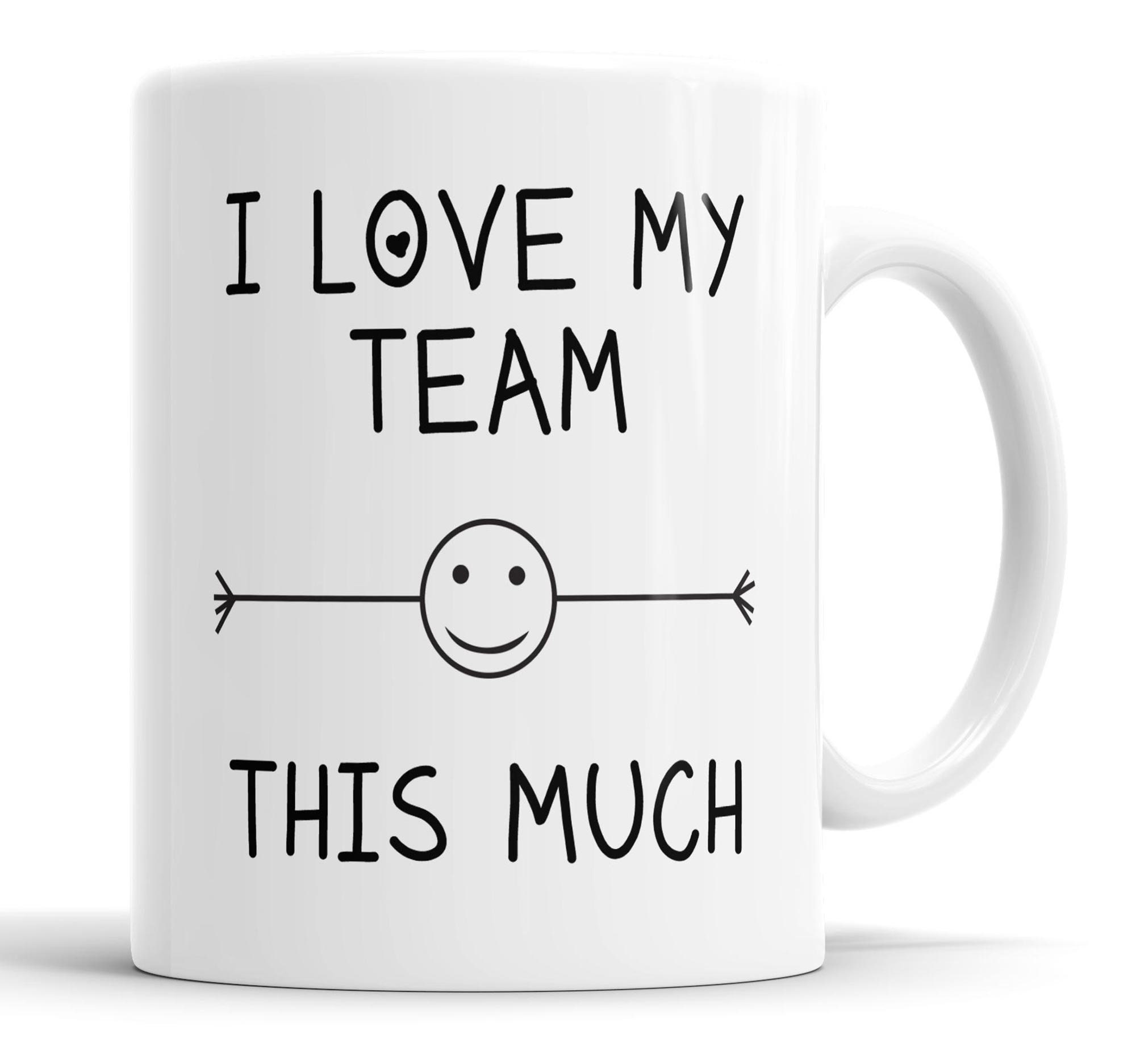 I Love My Team This Much Mug Office Employee Secret Santa Novelty ...