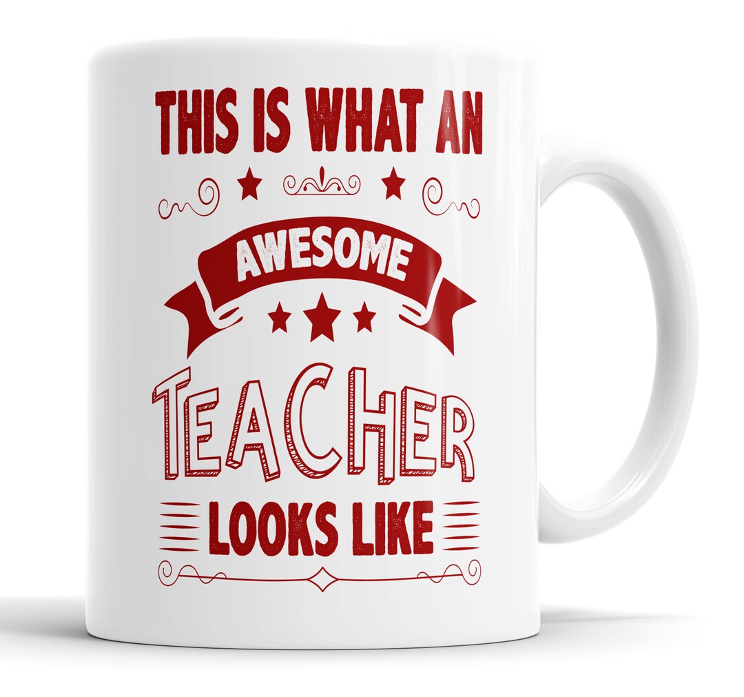 This is What an Awesome Teacher Looks Like Mug - Etsy